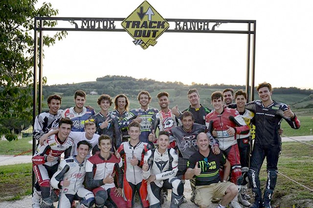 Rossi in pista al Motor Ranch